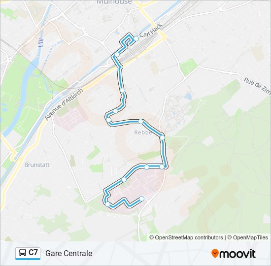 Línea c7: horarios, paradas y mapas - Gare Centrale (Actualizado)