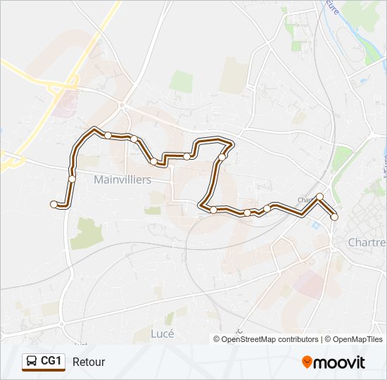 cg1 Route: Schedules, Stops & Maps - Retour (Updated)