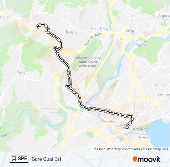 spe Itinéraire: Horaires, Arrêts & Plan - Gare Quai Est (mis à jour)