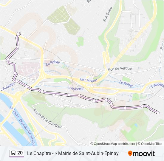20 Itinéraire: Horaires, Arrêts & Plan - Boulingrin Rouen (mis à jour)