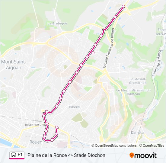 f1 Itinéraire: Horaires, Arrêts & Plan - Boulingrin Roue N (mis à jour)