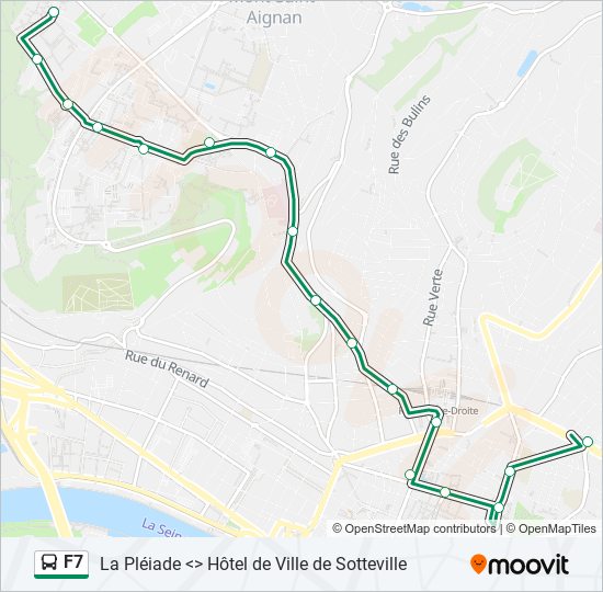 f7 Itinéraire: Horaires, Arrêts & Plan - Boulingrin Rouen (mis à jour)