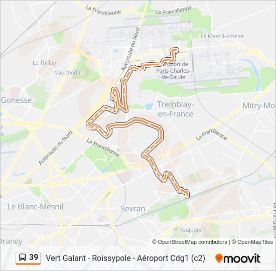 39 Itinéraire: Horaires, Arrêts & Plan - Vert Galant (mis à jour)