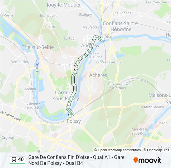 40 Itinéraire: Horaires, Arrêts & Plan - Gare Routière Nord (C4) (mis à ...