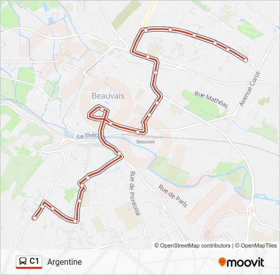 C1 Route: Schedules, Stops & Maps - Argentine (Updated)