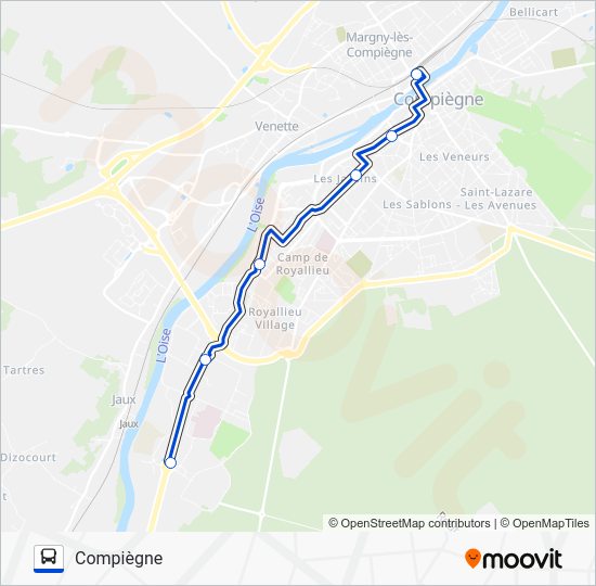 ARC EXPRESS Route: Schedules, Stops & Maps - Compiègne (Updated)