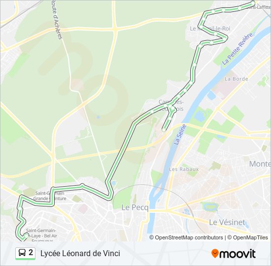 2 Route: Schedules, Stops & Maps - Lycée Léonard de Vinci (Updated)