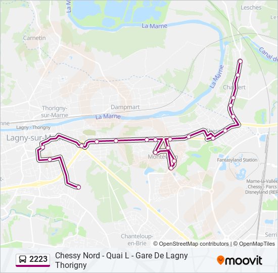 2223 Route: Schedules, Stops & Maps - Calvaire (Updated)