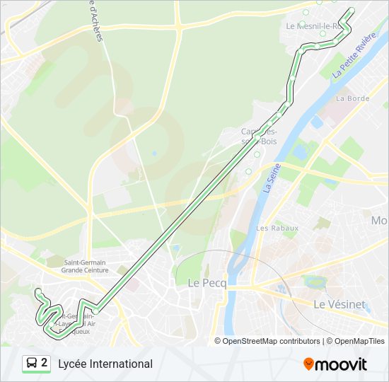 2 Route: Schedules, Stops & Maps - Lycée International (Updated)