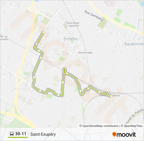 3011 Route: Schedules, Stops & Maps - Saint-Exupéry (Updated)