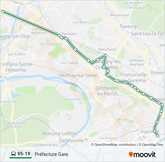 9519 Itinéraire: Horaires, Arrêts & Plan - Préfecture Gare (mis à jour)