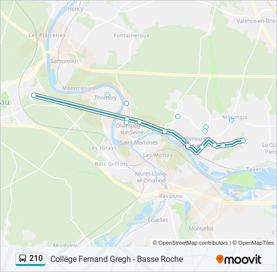 210 Route: Schedules, Stops & Maps - Lycée Uruguay (Updated)