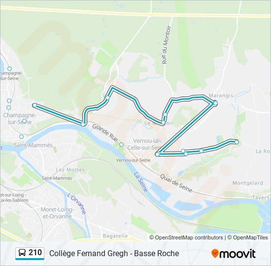 210 Route: Schedules, Stops & Maps - Basse Roche (Updated)