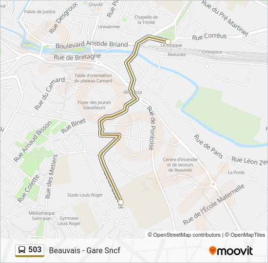503 Route: Schedules, Stops & Maps - Beauvais - Gare Sncf (Updated)