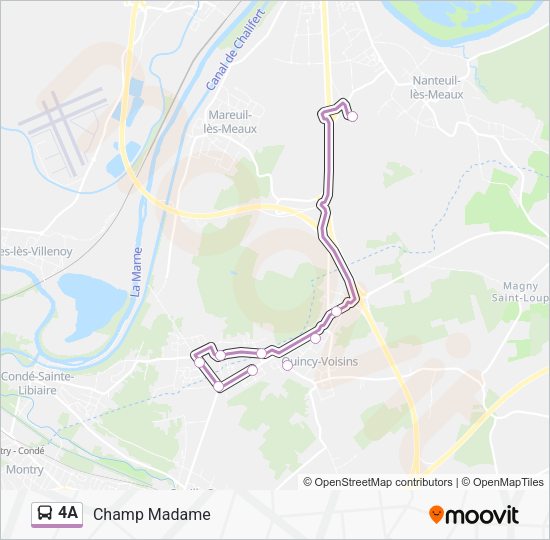 4a Itinéraire: Horaires, Arrêts & Plan - Champ Madame (mis à jour)