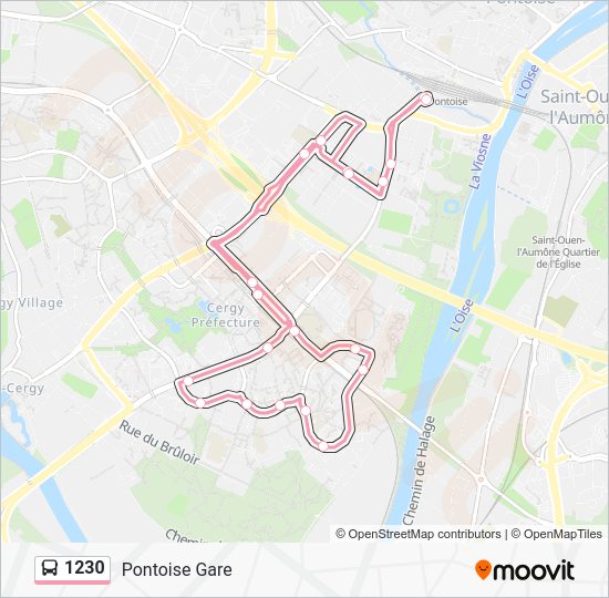 Línea 1230: horarios, paradas y mapas - Pontoise Gare (Actualizado)