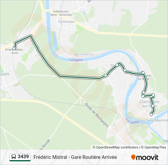 3439 Route: Schedules, Stops & Maps - Gare Routière Arrivée (Updated)