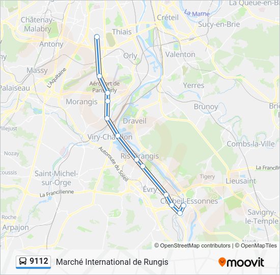 9112 Itinéraire: Horaires, Arrêts & Plan - Marché International de ...