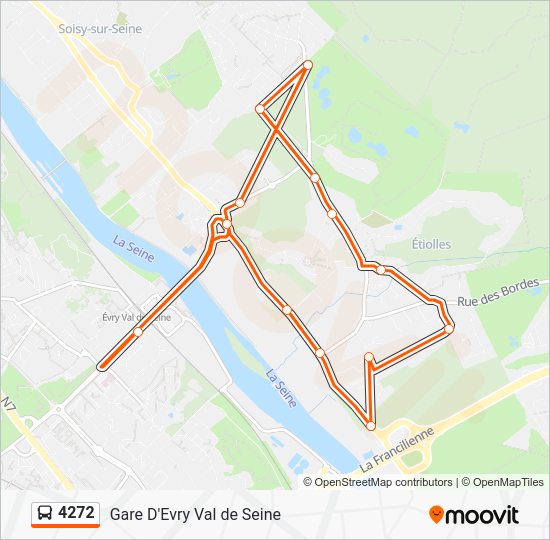 4272 Route: Schedules, Stops & Maps - Gare D'Evry Val de Seine (Updated)