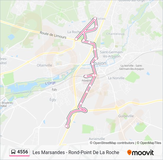 4556 Route: Schedules, Stops & Maps - Rond-Point de la Roche (Updated)