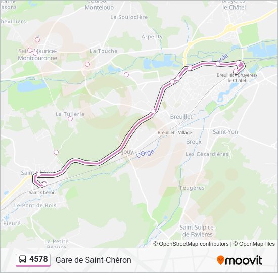 4578 Route: Schedules, Stops & Maps - Gare de Saint-Chéron (Updated)