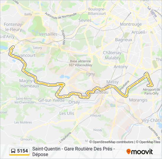 5154 Itinéraire: Horaires, Arrêts & Plan - Saint-Quentin - Gare ...