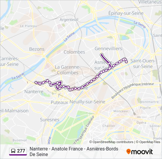 277 Route: Schedules, Stops & Maps - Nanterre - Anatole France (Updated)