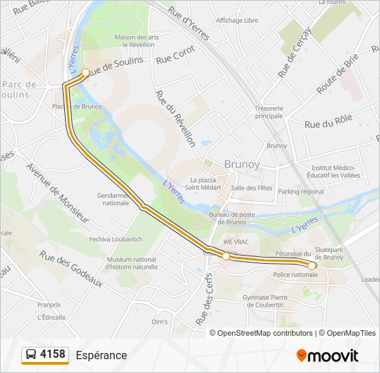 4158 Route: Schedules, Stops & Maps - Espérance (Updated)