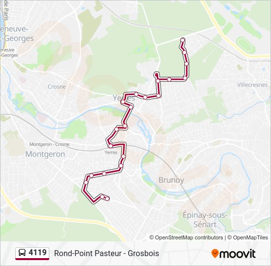 4119 Route: Schedules, Stops & Maps - Rond-Point Pasteur (Updated)
