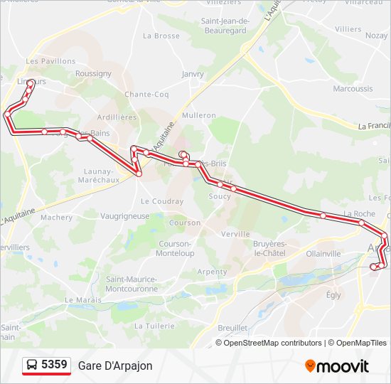 5359 Route: Schedules, Stops & Maps - Gare D'Arpajon (Updated)