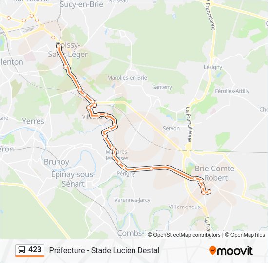 423 Route: Schedules, Stops & Maps - Stade Lucien Destal (Updated)