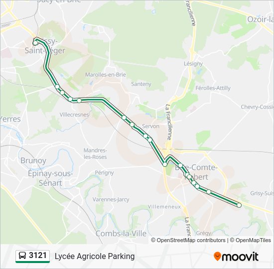 3121 Route: Schedules, Stops & Maps - Lycée Agricole Parking (Updated)