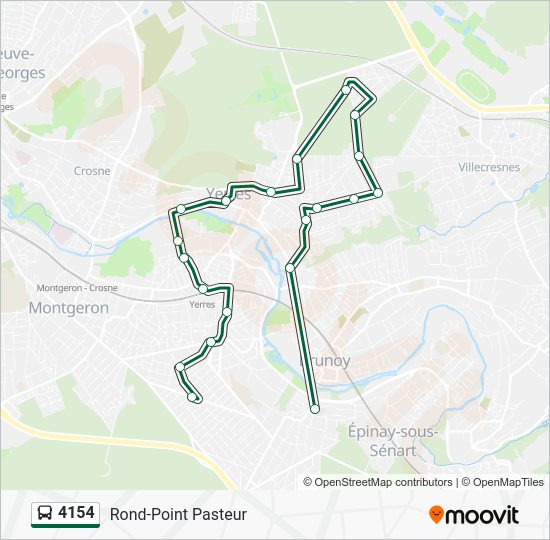 4154 Route: Schedules, Stops & Maps - Rond-Point Pasteur (Updated)