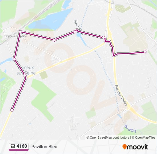 4160 Route: Schedules, Stops & Maps - Pavillon Bleu (Updated)