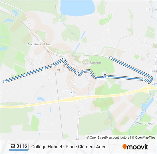 3116 Route: Schedules, Stops & Maps - Lycée Clément Ader (Updated)