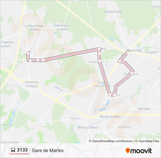 3133 Route: Schedules, Stops & Maps - Gare de Marles (Updated)