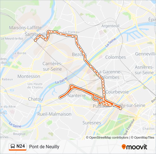 Línea n24: horarios, paradas y mapas - Pont de Neuilly (Actualizado)