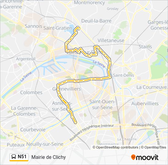 n51 Route: Schedules, Stops & Maps - Mairie de Clichy (Updated)