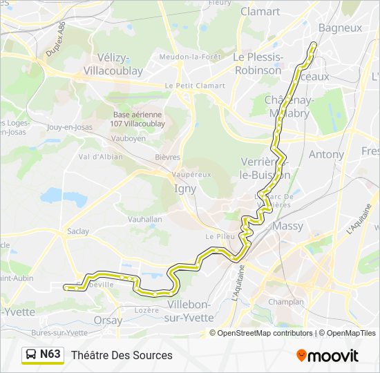 n63 Route: Schedules, Stops & Maps - Théâtre Des Sources (Updated)