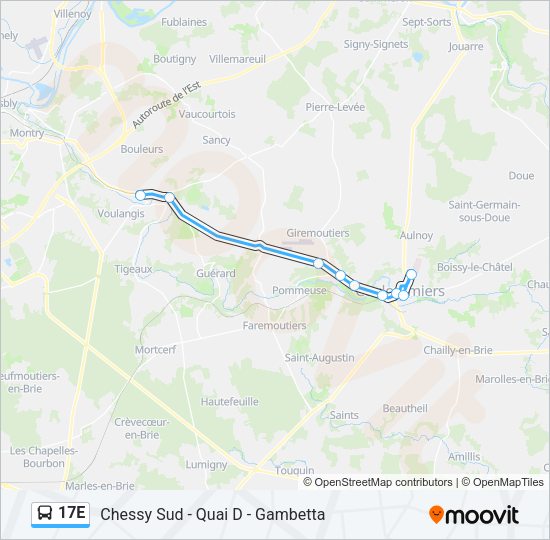 Línea 17E: horarios, paradas y mapas - Gare de Crécy-La-Chapelle ...