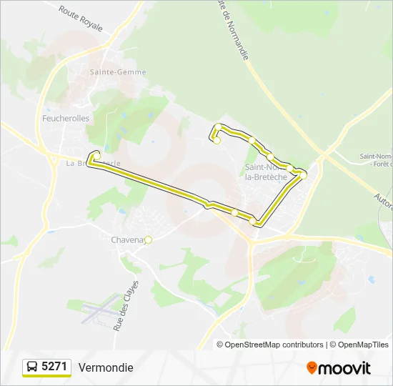 5271 Route: Schedules, Stops & Maps - Vermondie (Updated)