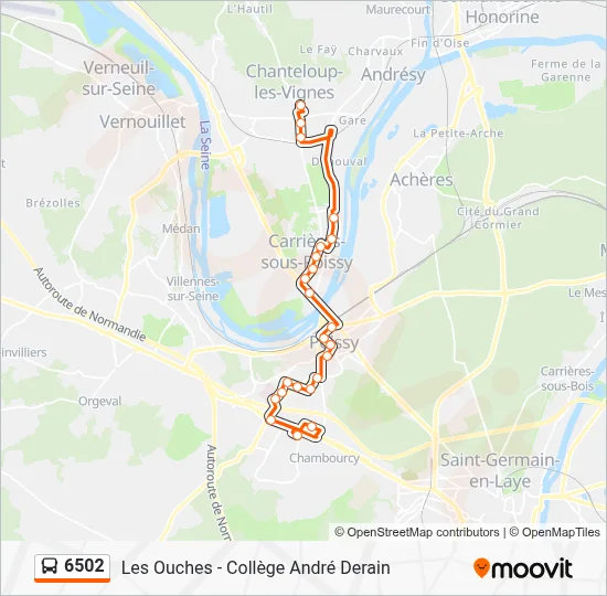 6502 Route: Schedules, Stops & Maps - Les Ouches (Updated)