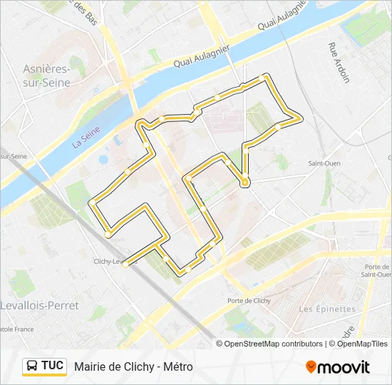 Línea TUC: horarios, paradas y mapas - Mairie de Clichy - Métro ...