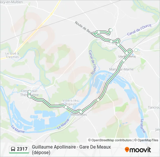2317 Itinéraire: Horaires, Arrêts & Plan - Mairie (mis à jour)