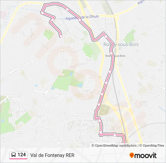 124 Itinéraire: Horaires, Arrêts & Plan - Val de Fontenay RER (mis à jour)