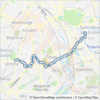 TVM Itinéraire: Horaires, Arrêts & Plan - La Croix de Berny RER (mis à ...