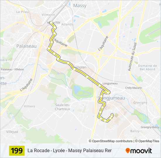 199 Route: Schedules, Stops & Maps - La Rocade - Lycée (Updated)