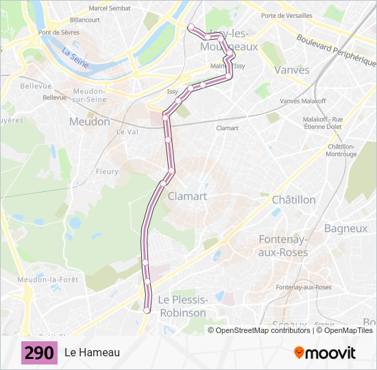 290 Itinéraire: Horaires, Arrêts & Plan - Le Hameau (mis à jour)