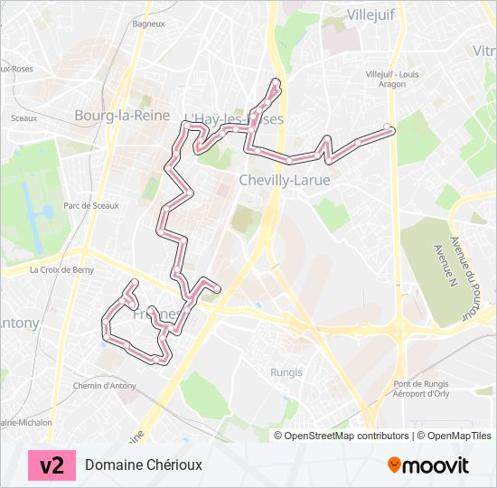v2 Route: Schedules, Stops & Maps - Domaine Chérioux (Updated)