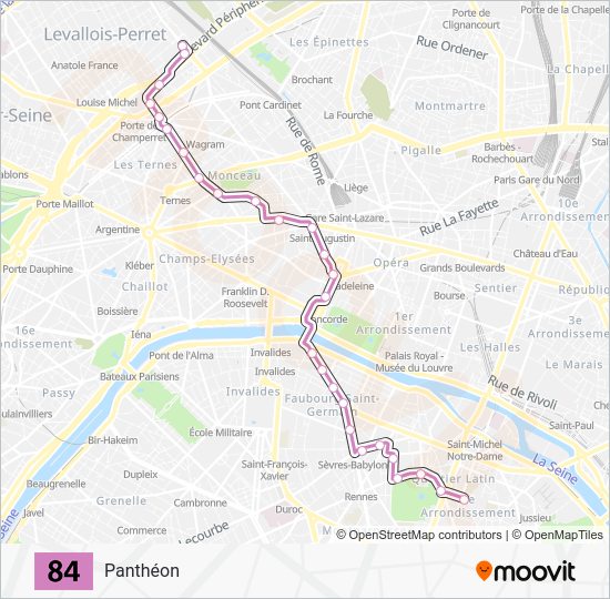 84 Route: Schedules, Stops & Maps - Panthéon (Updated)